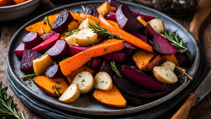 Rosemary Sea Salt Roasted Root Vegetables – Caravel Gourmet