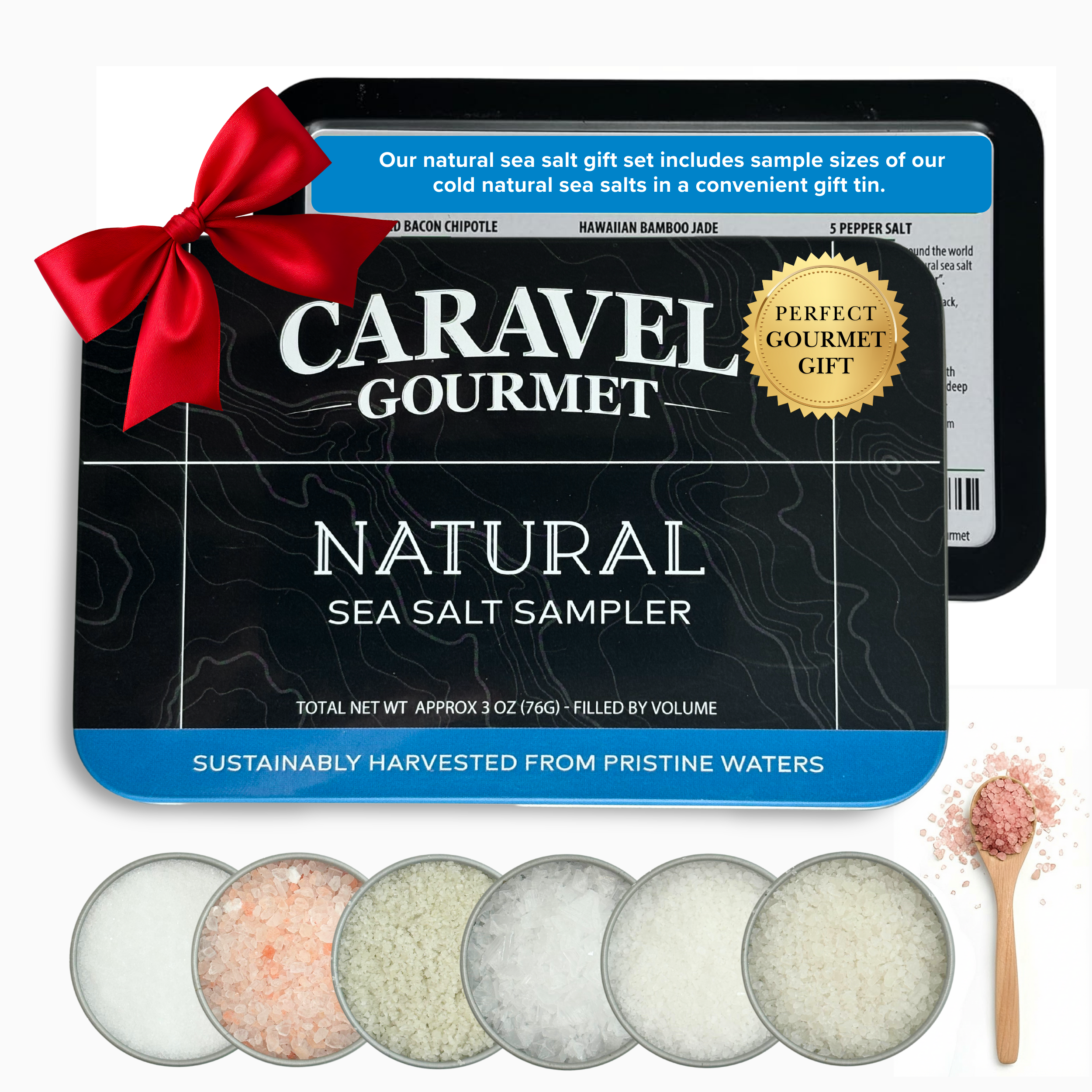 Gourmet Natural Sea Salt Sampler – Caravel Gourmet