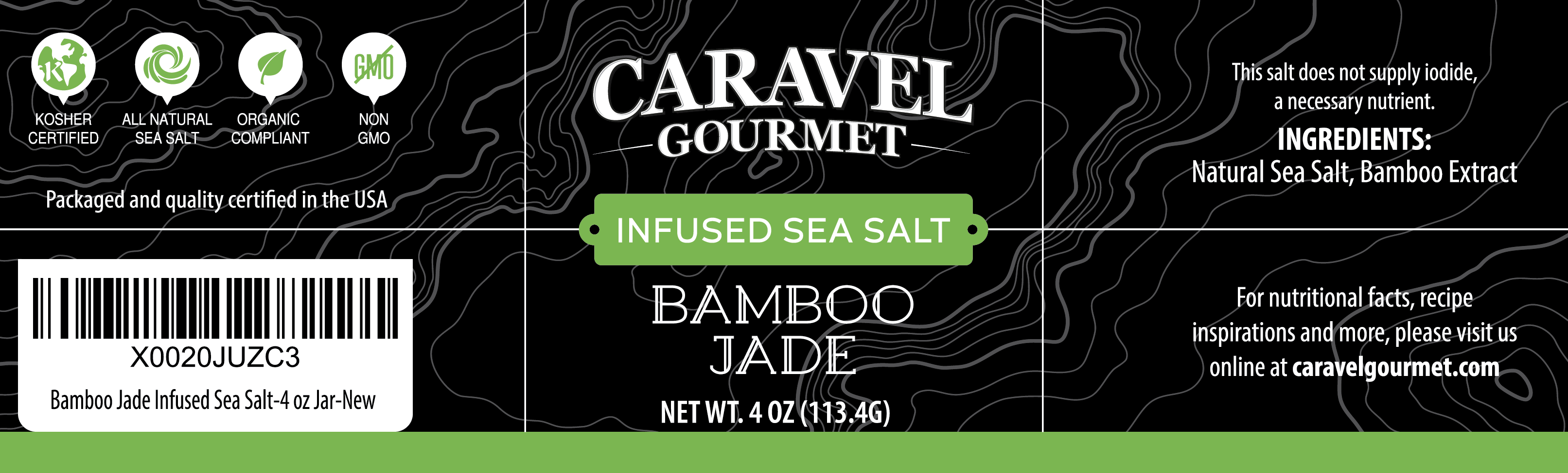 Hawaiian Bamboo Jade Sea Salt – Caravel Gourmet
